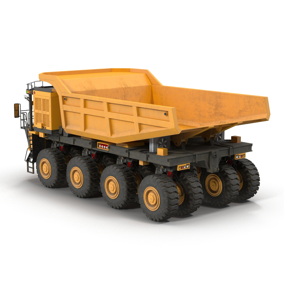 mining truck rigged 3d model