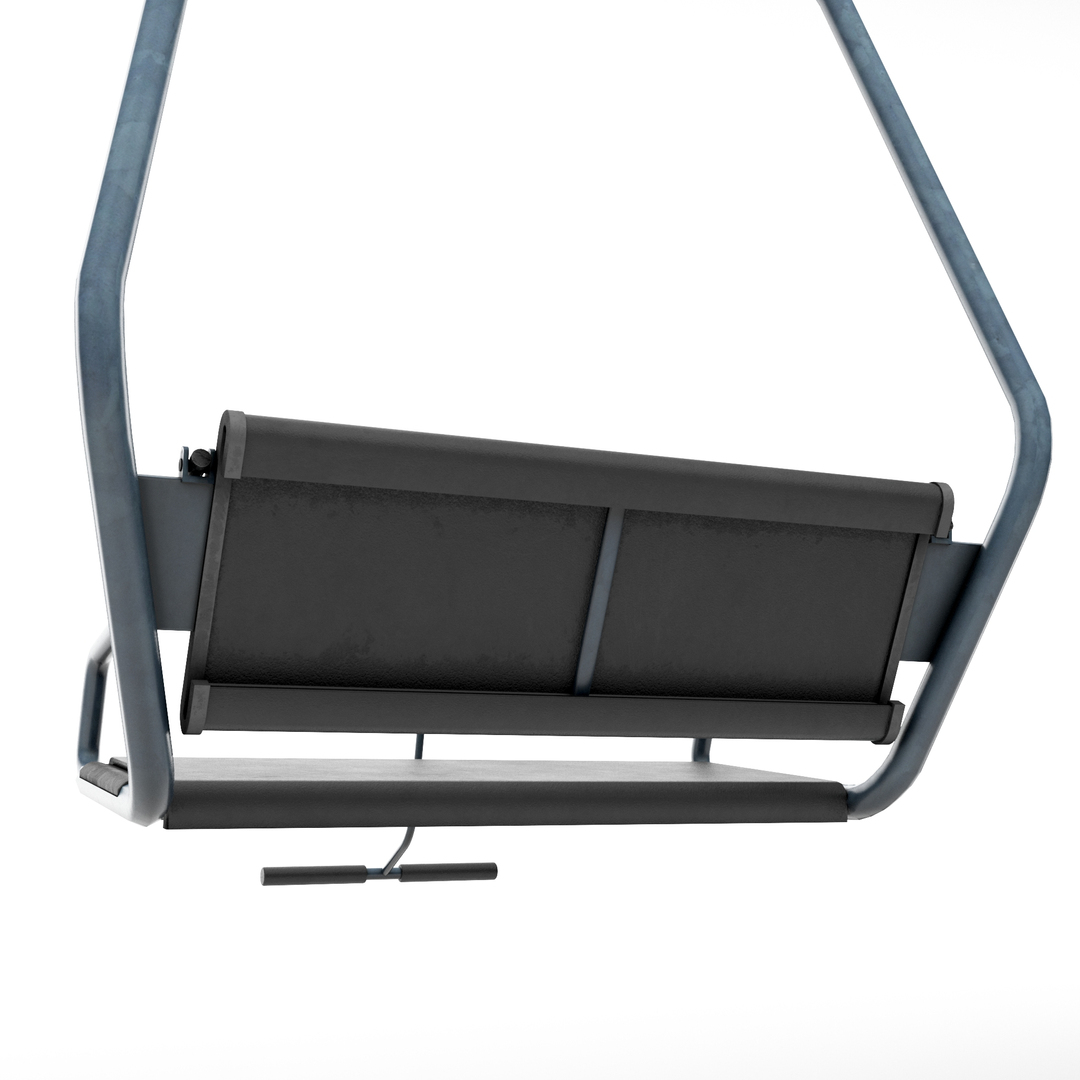 3d ski lift chair small
