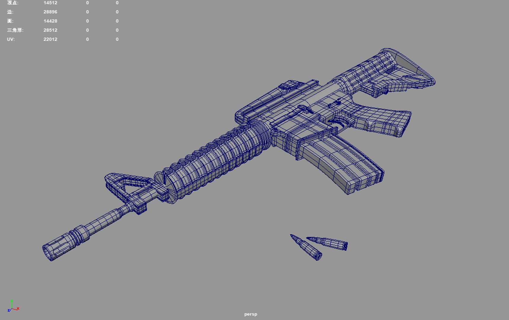 3D M4 Carbine Army Weapon Shoot Gun PUBG GTA Highpoly Game COD Model ...