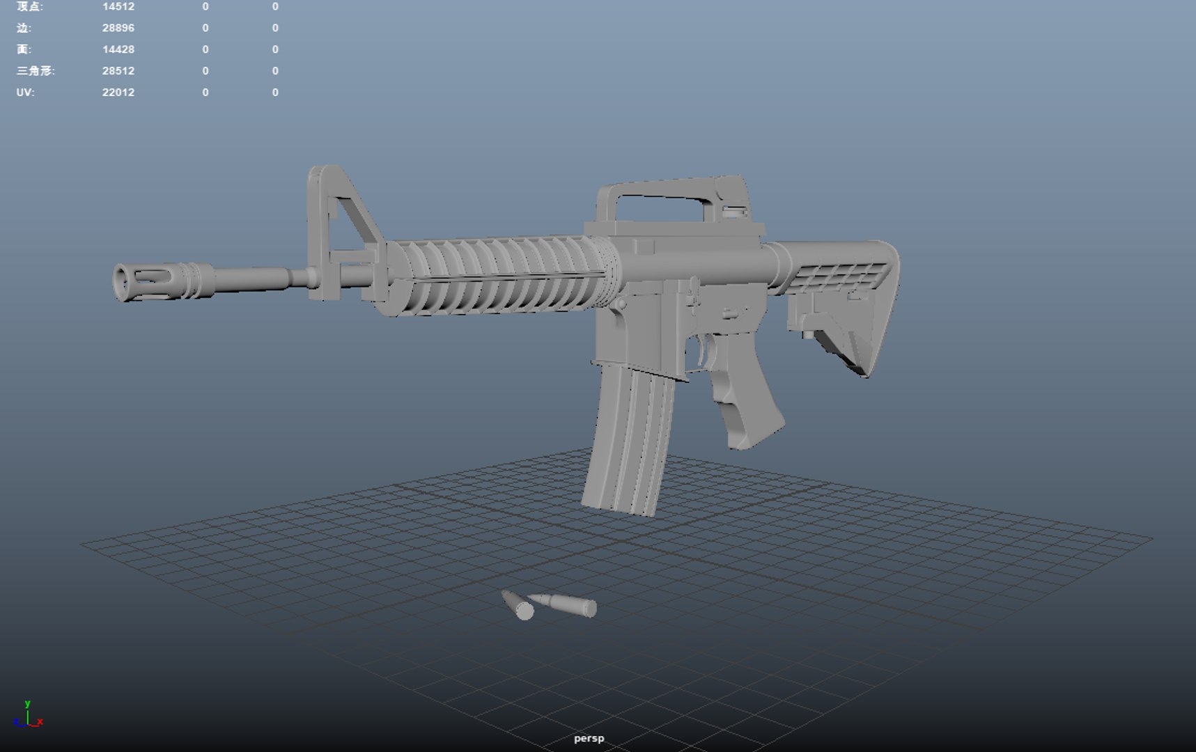 3D M4 Carbine Army Weapon Shoot Gun PUBG GTA Highpoly Game COD Model ...