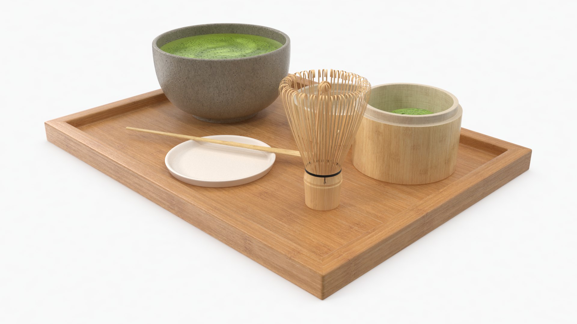 3D Matcha Tea Set - TurboSquid 2128329