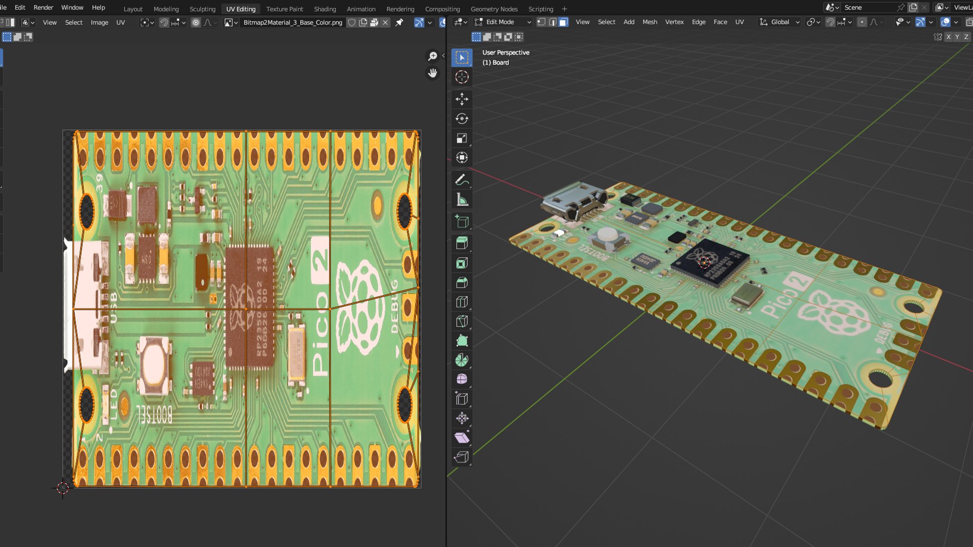 3d Model Raspberry Pi Pico 2 Turbosquid 2277916
