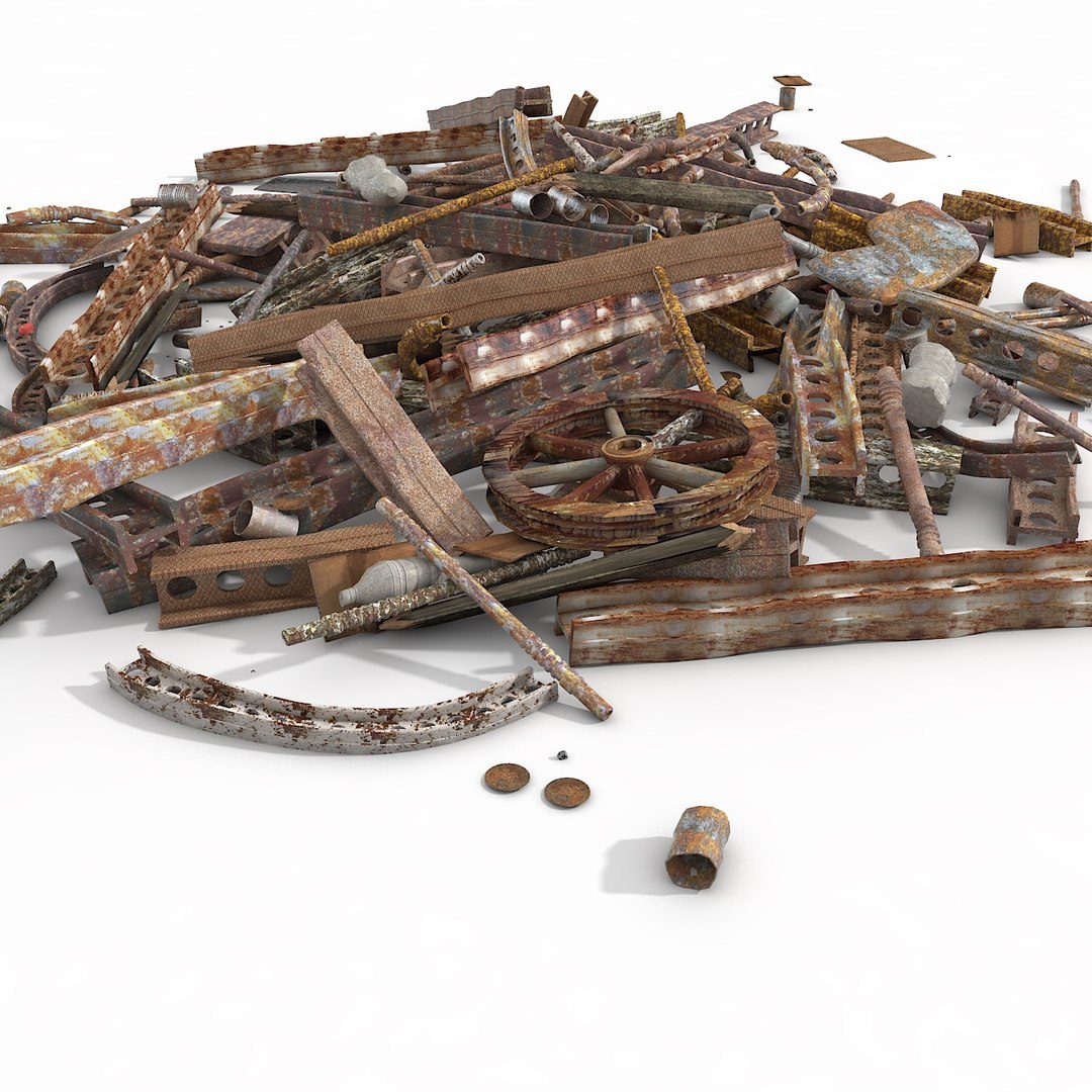 Debris Metal Junk 3d Model