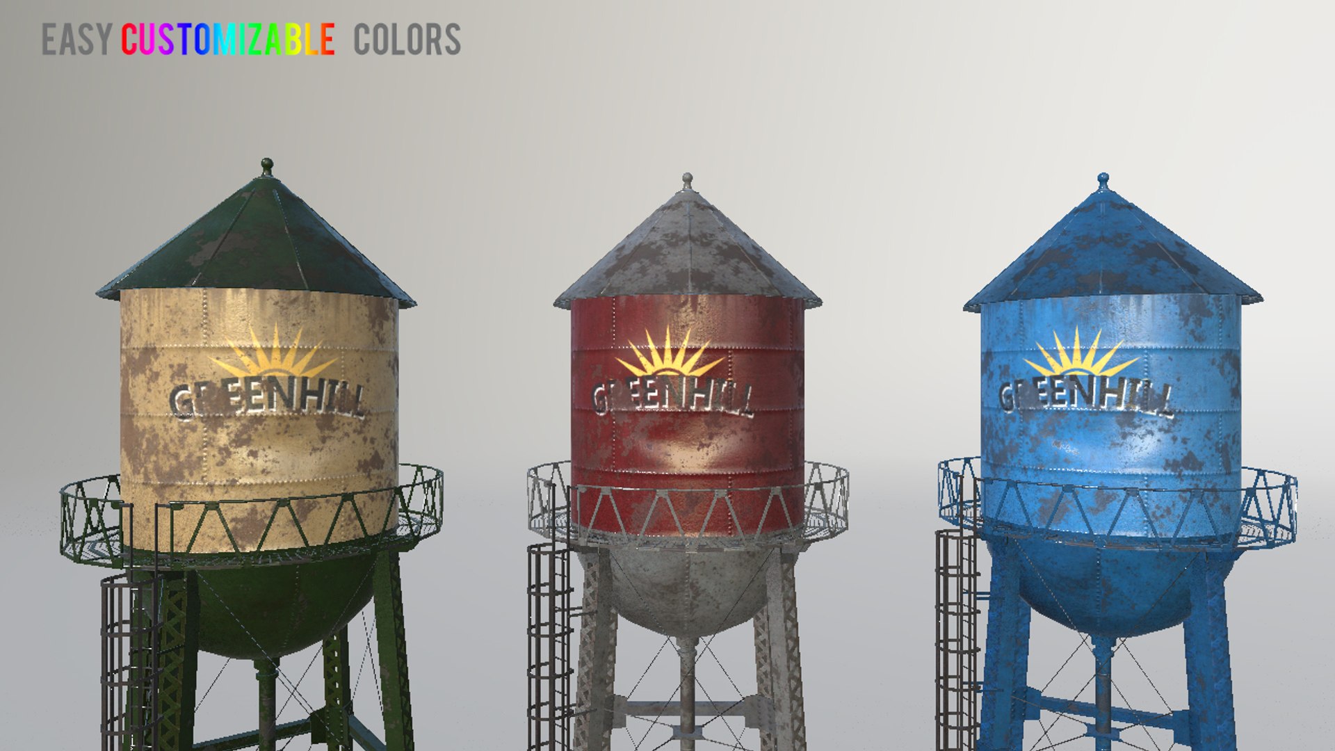 Water Tower Fbx
