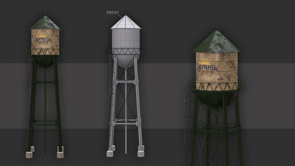 water tower fbx