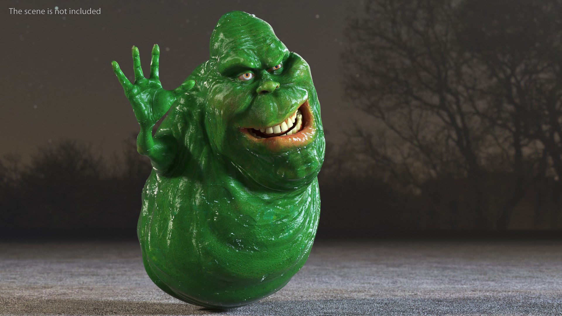 Character Slimer Angry Pose For 3D Print 3D Model - TurboSquid 2353285