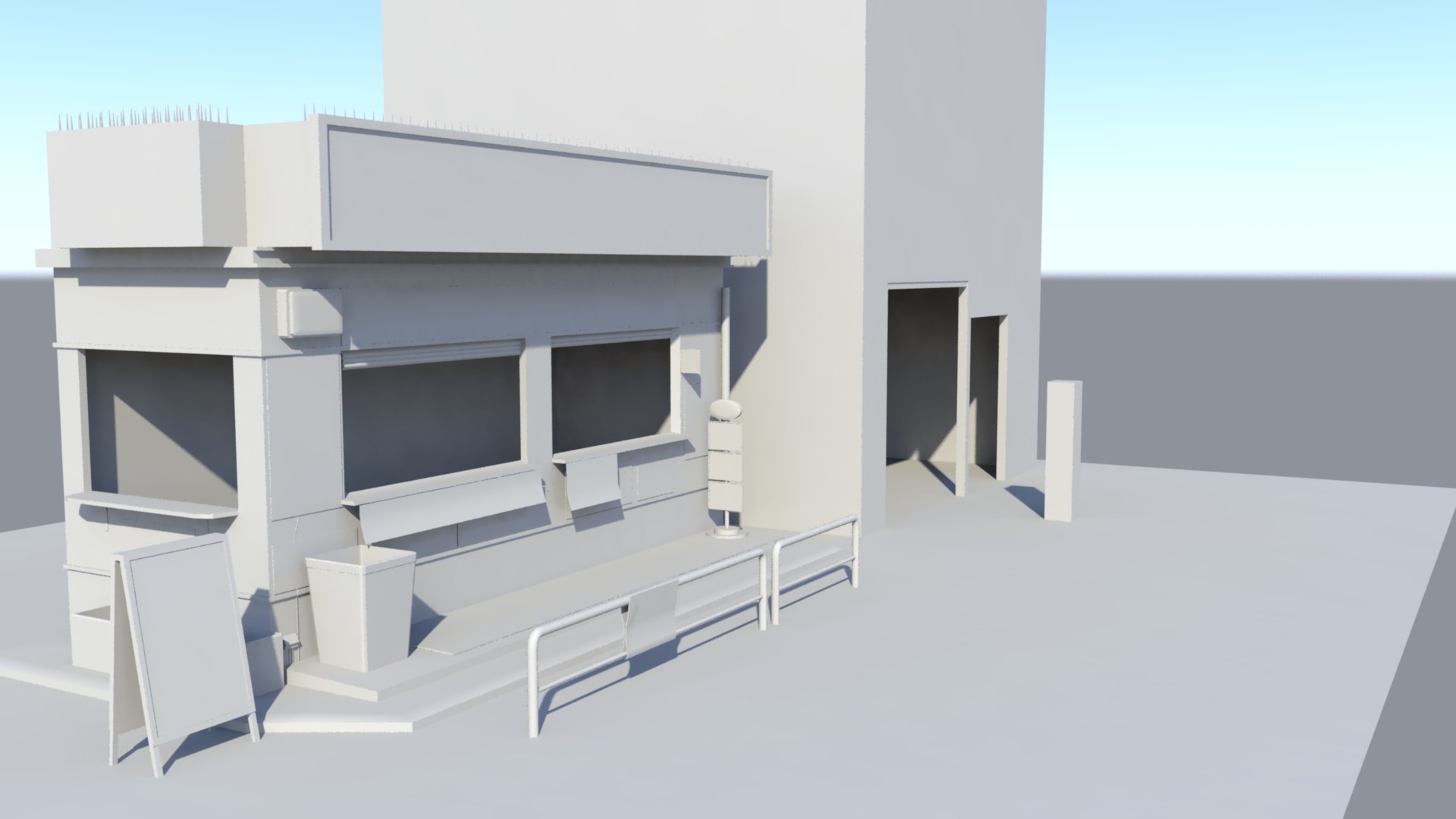 3D Japanese Kebab Stand - TurboSquid 1251260