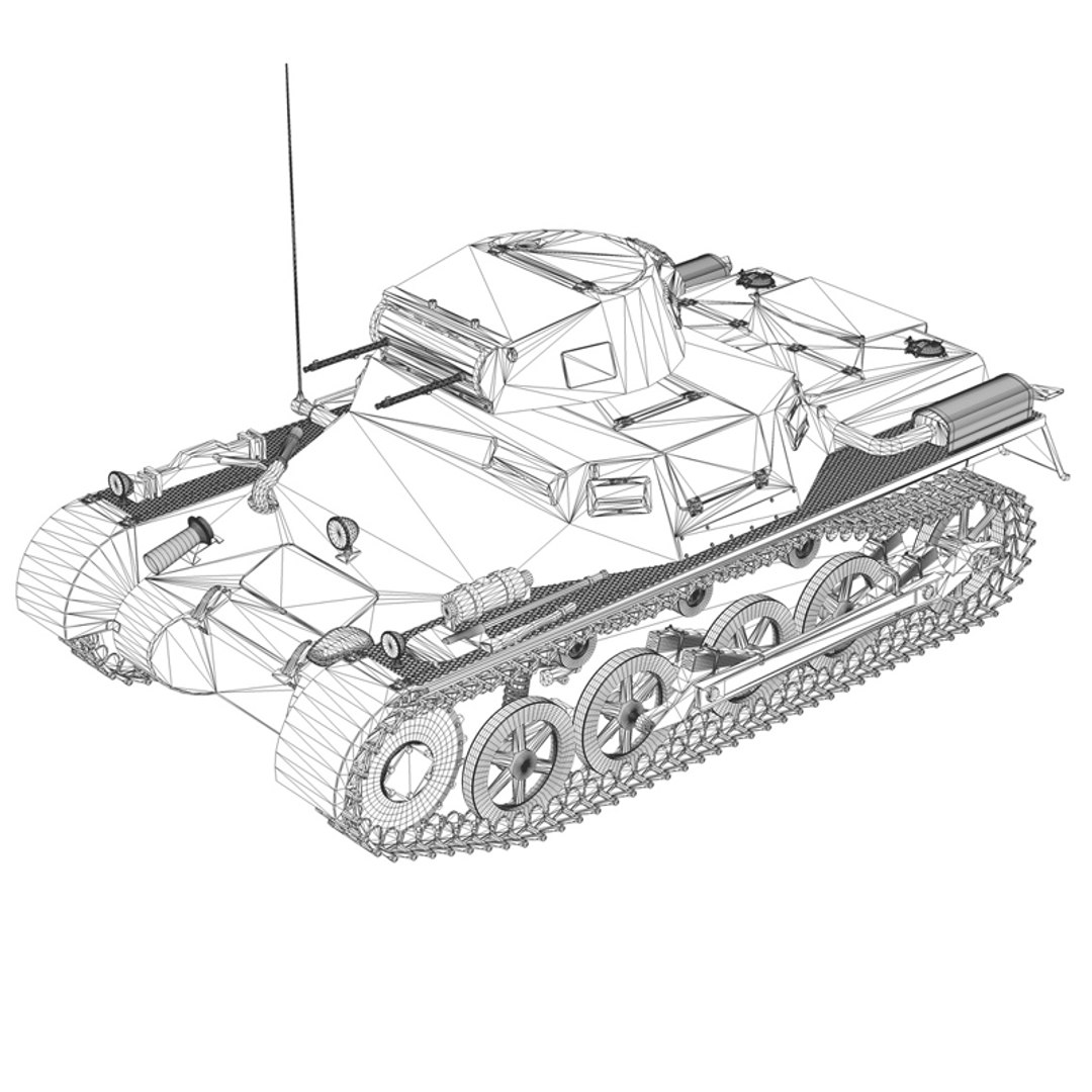 Panzerkampfwagen 1 Panzer - 3d Model