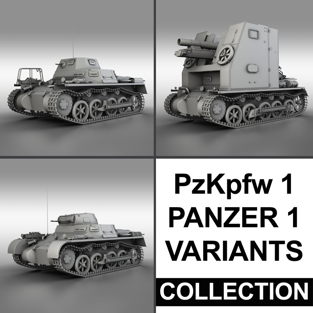 modelo 3d Panzerkampfwagen 1 (Panzer 1) - Colección - TurboSquid 525625