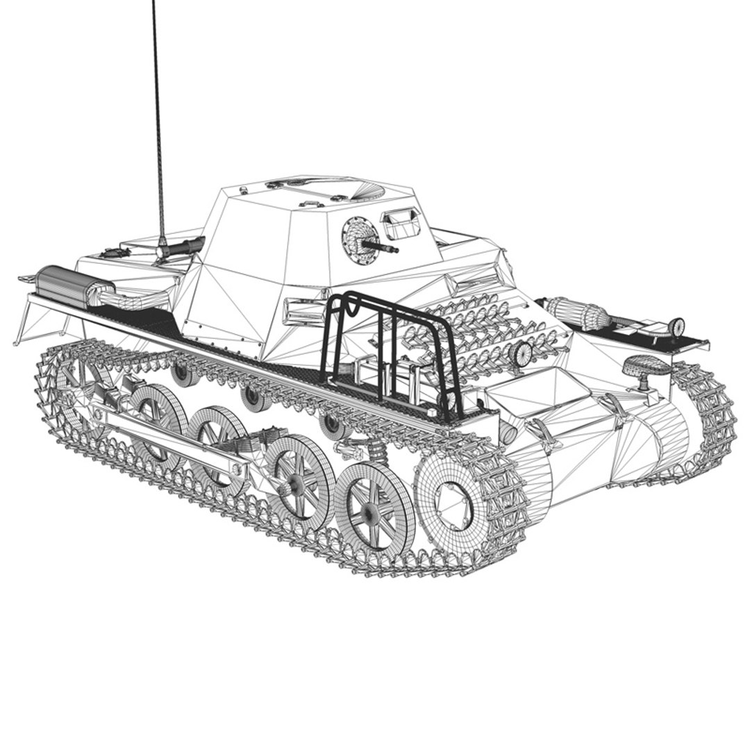 Panzerkampfwagen 1 Panzer - 3d Model