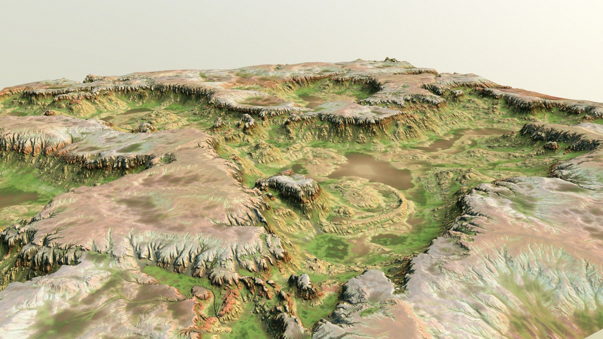 Maya Canyon Cliffs Terrain