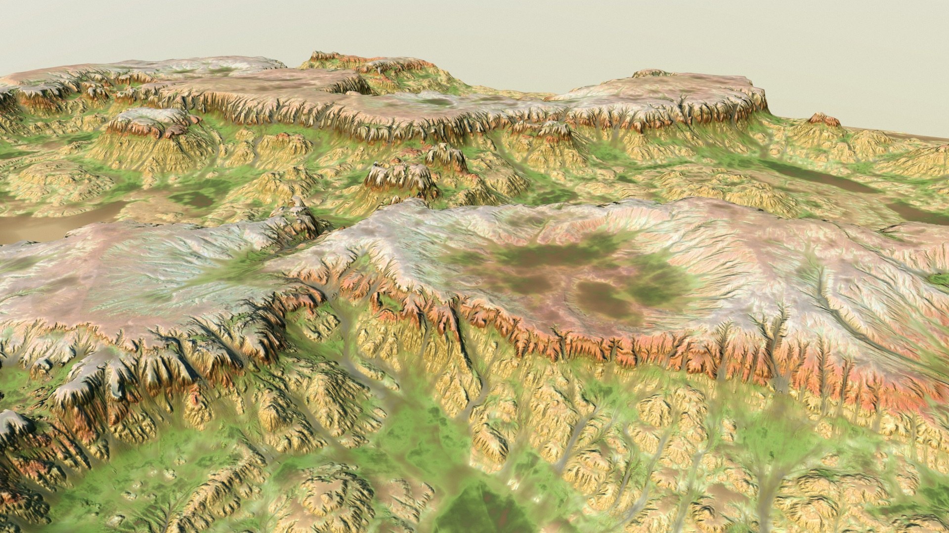 Maya Canyon Cliffs Terrain