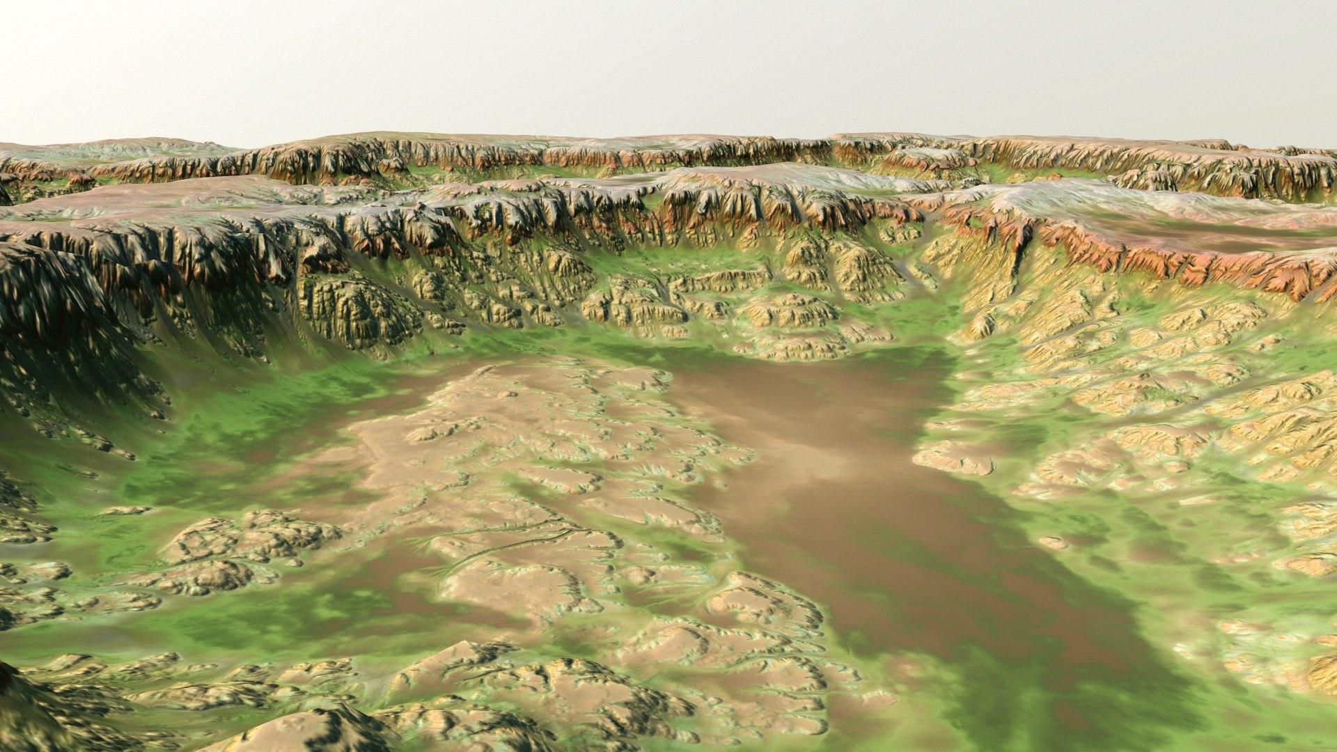 Maya Canyon Cliffs Terrain