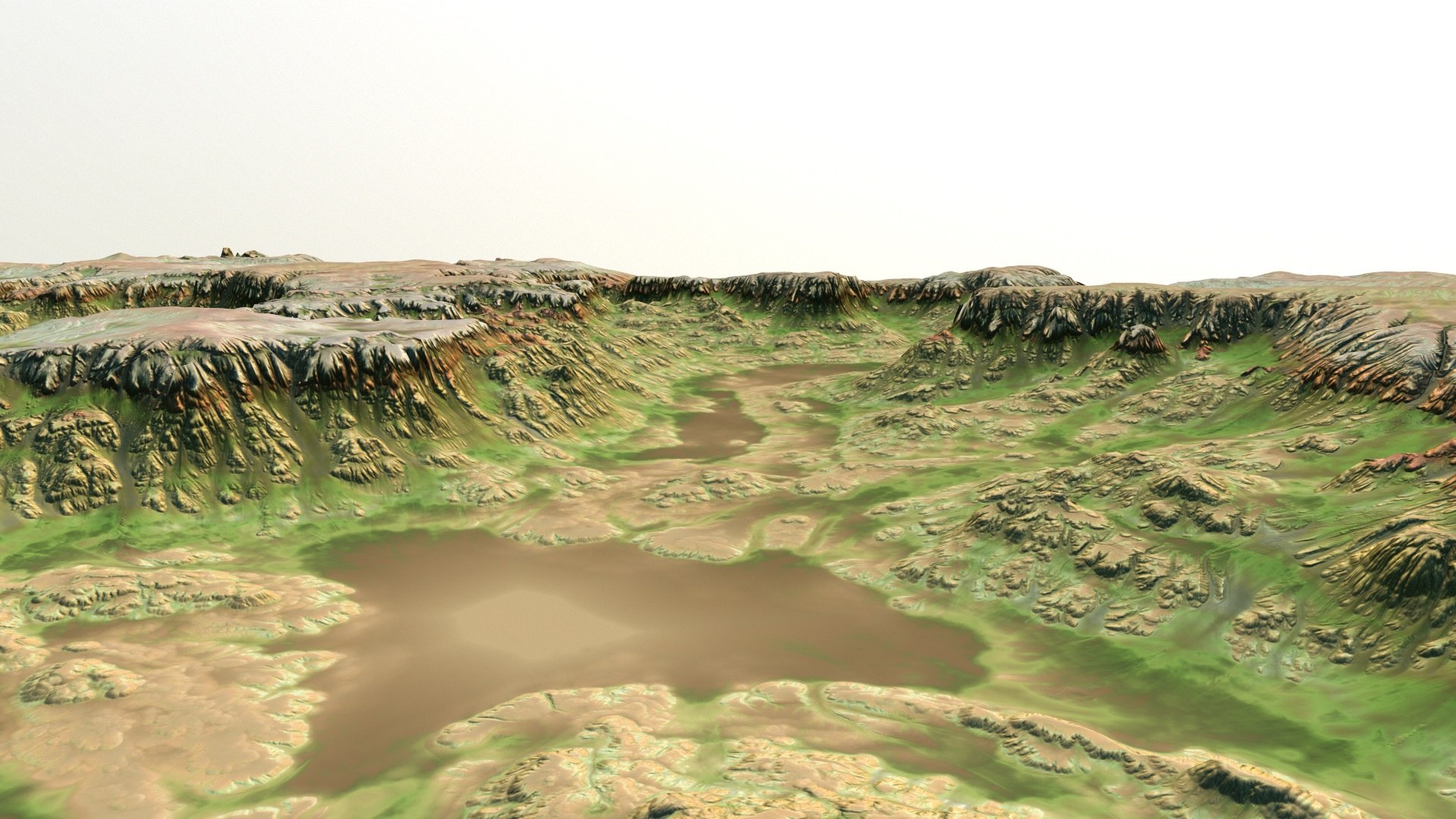 Maya Canyon Cliffs Terrain