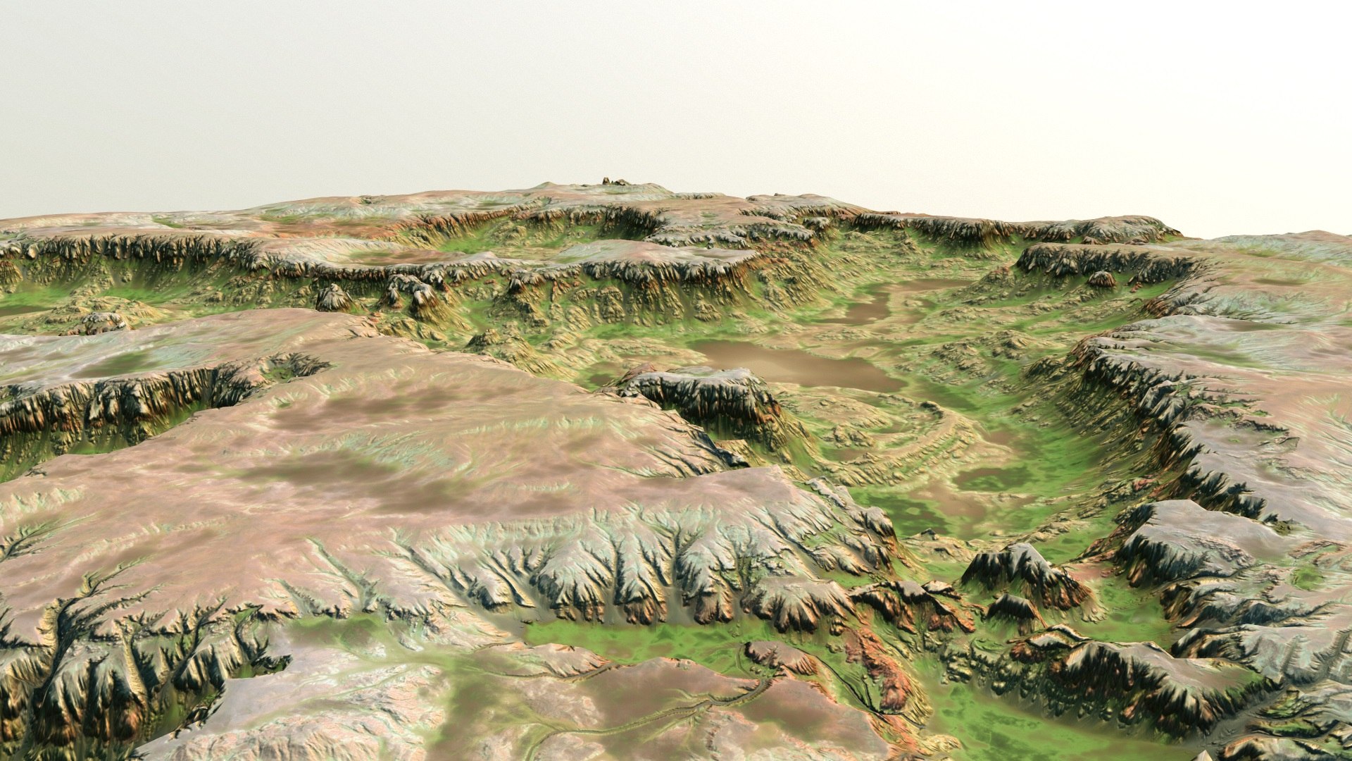 Maya Canyon Cliffs Terrain