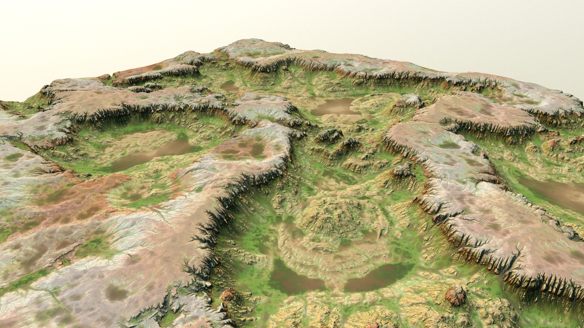 Maya Canyon Cliffs Terrain