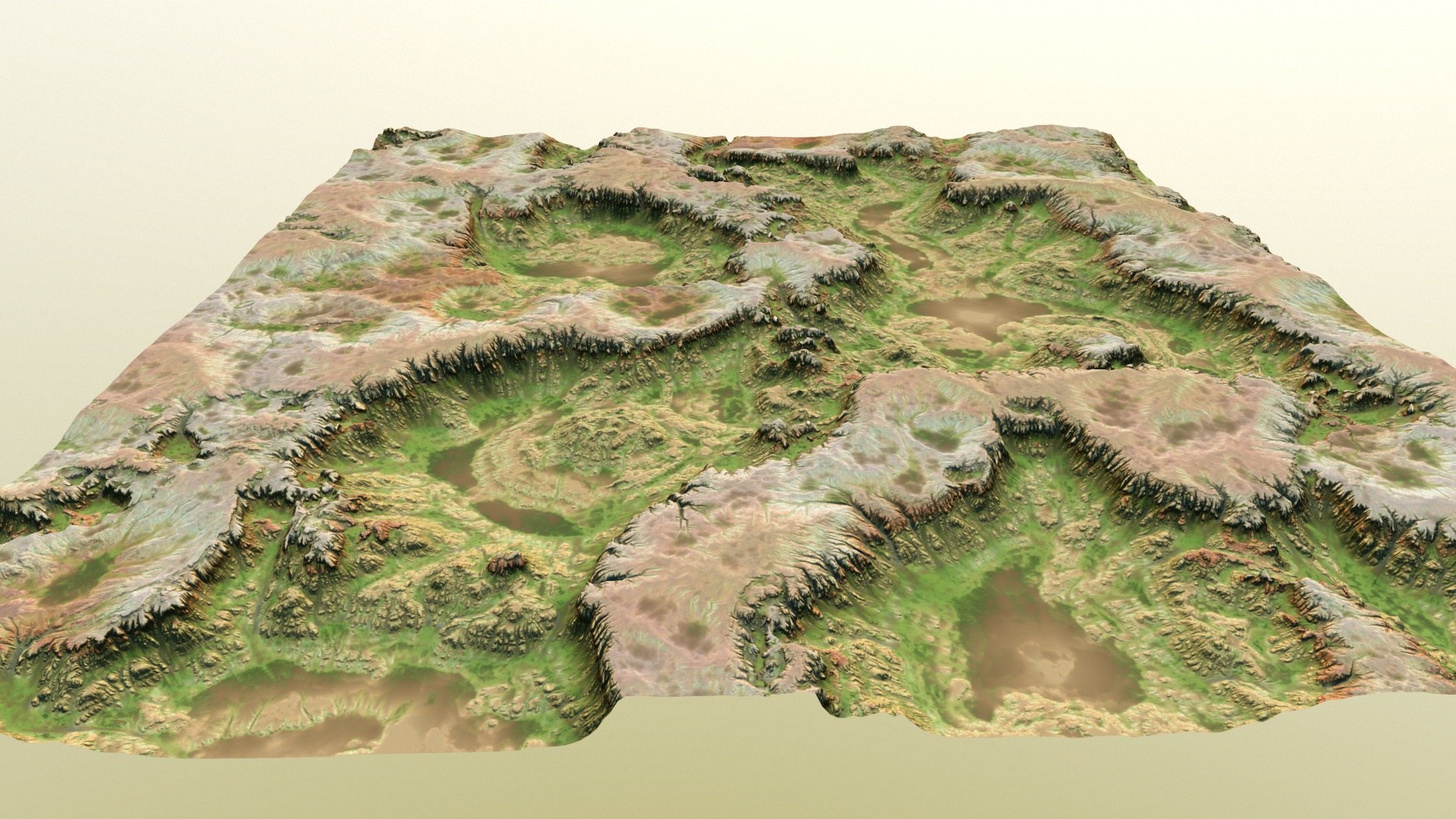 Maya Canyon Cliffs Terrain