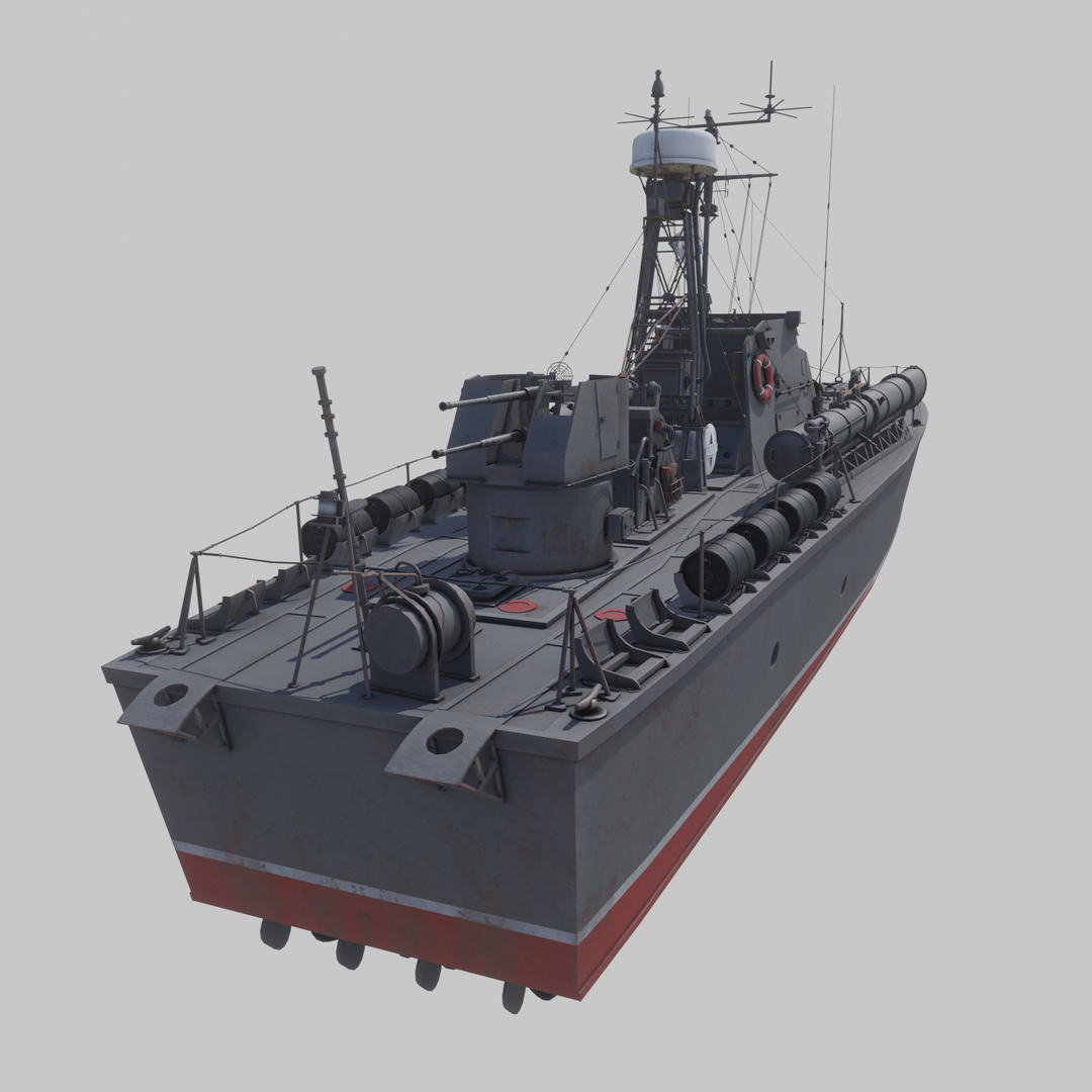 3D torpedo boat project model - TurboSquid 1712111