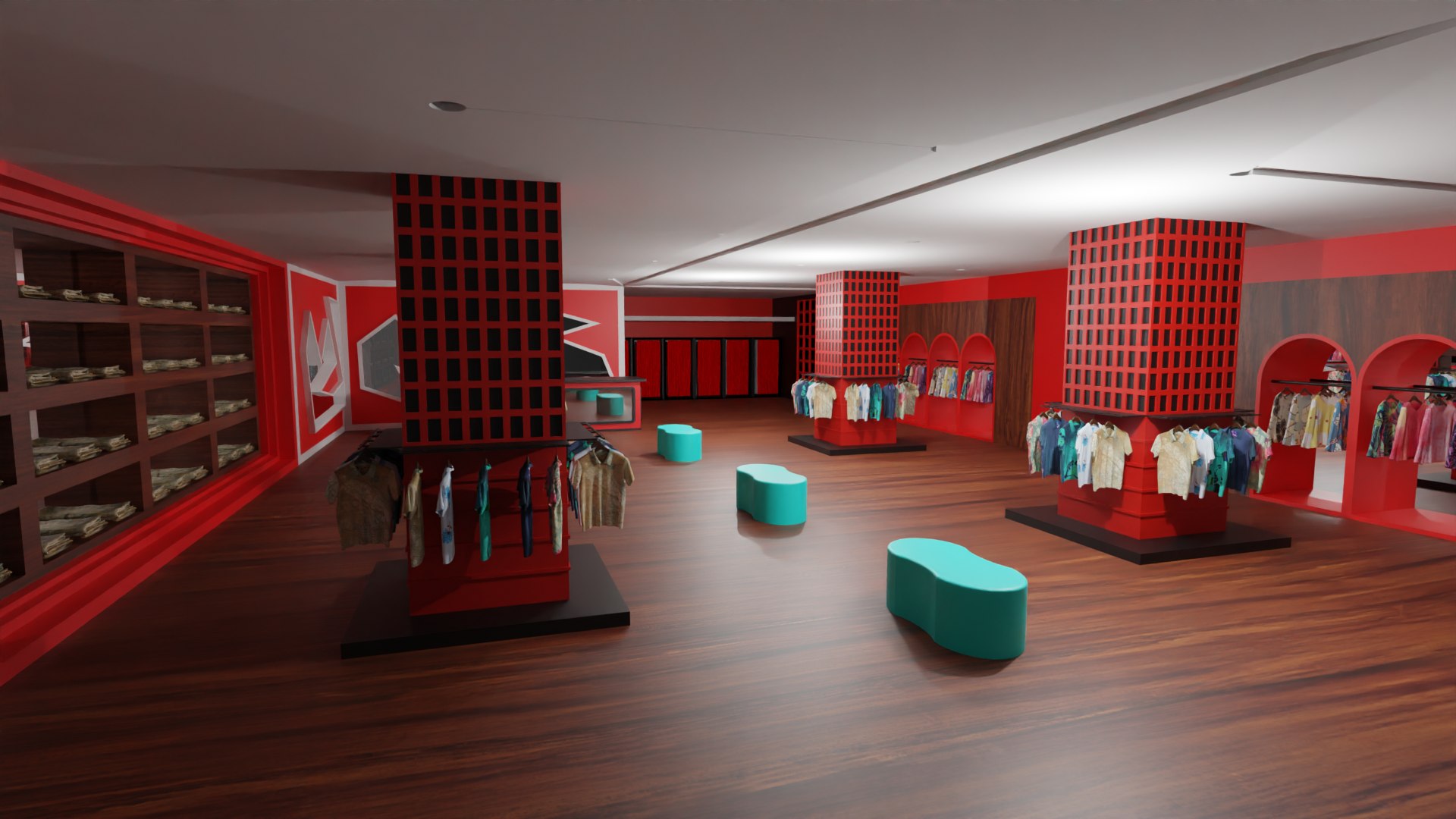 Clothing Store Interior 3D Model - TurboSquid 2157412