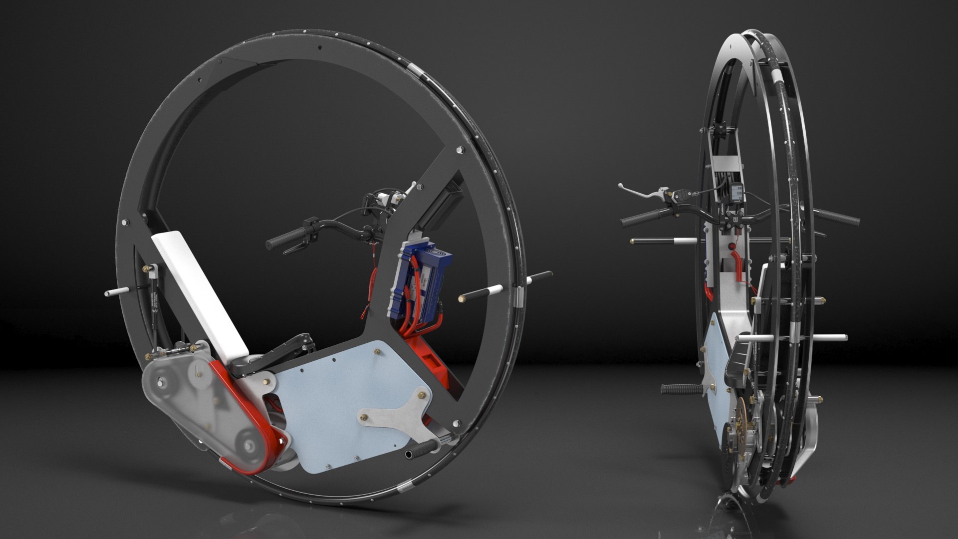 3D Monowheel Motorcycle Rigged - TurboSquid 1848666