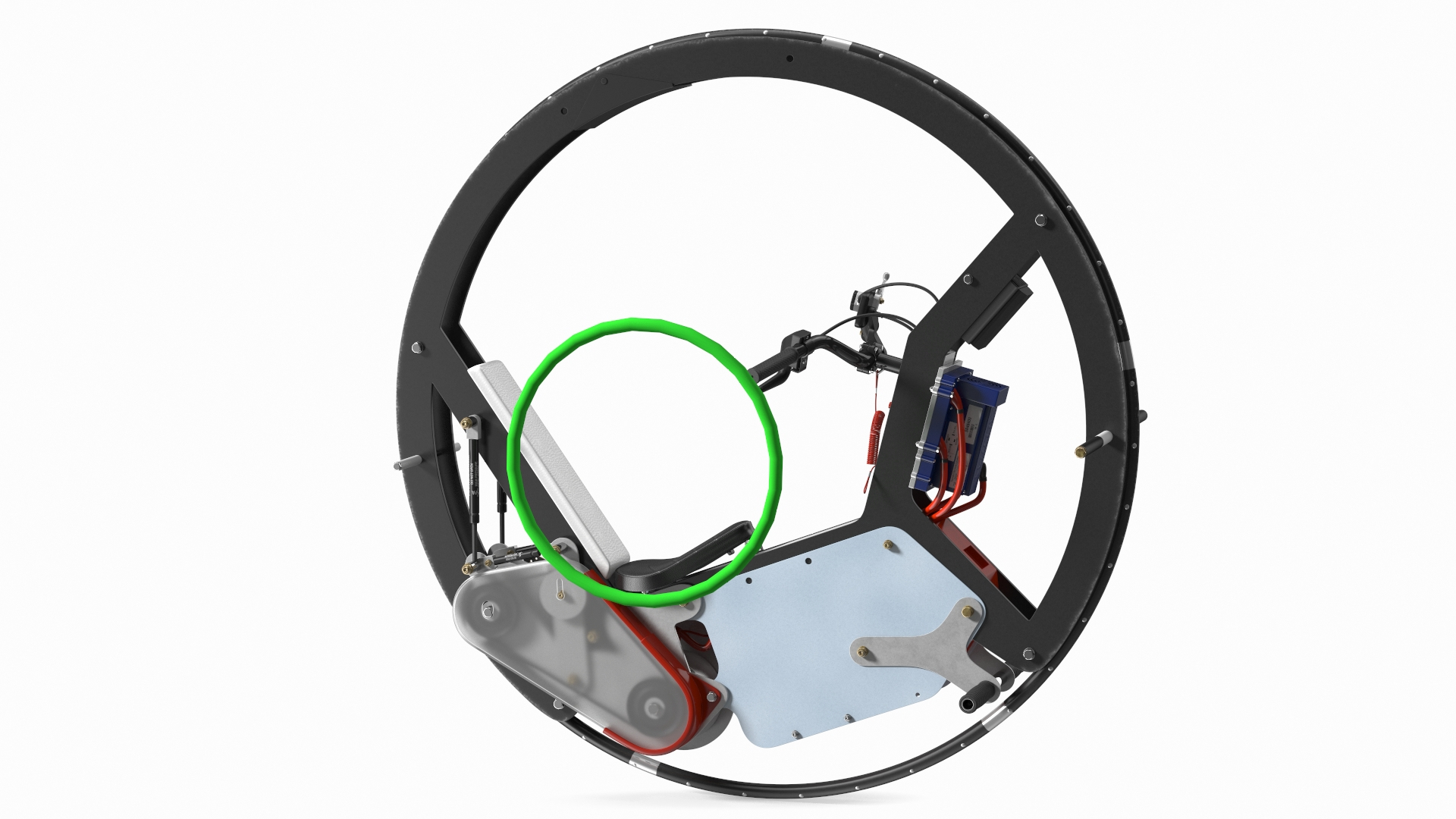 3D Monowheel Motorcycle Rigged - TurboSquid 1848666