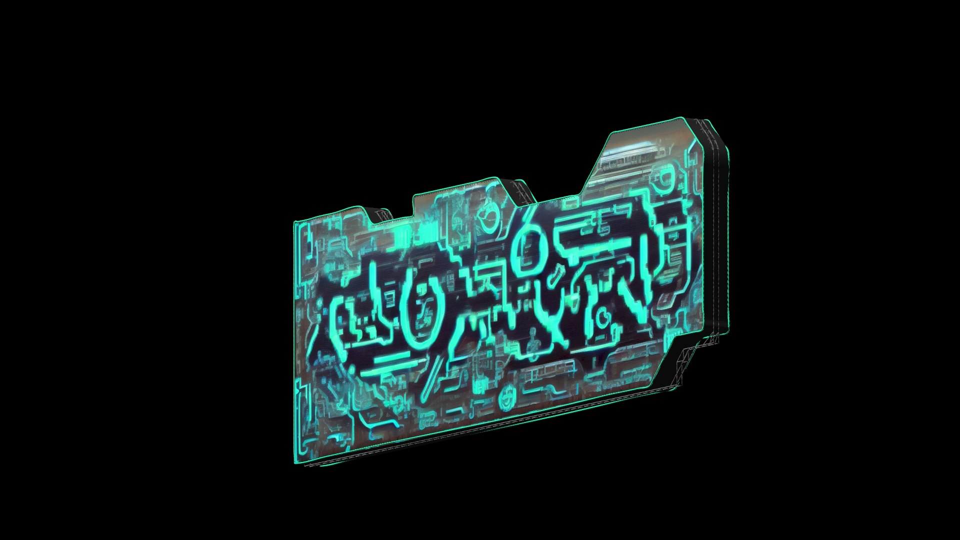 Sci-Fi Sci Fi Cyberpunk City Neon Ad Light Board Street 68 model ...