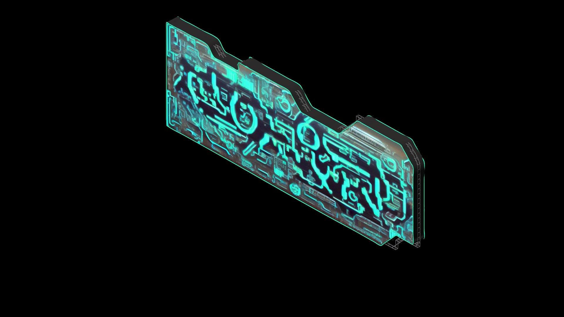 Sci-Fi Sci Fi Cyberpunk City Neon Ad Light Board Street 68 model ...