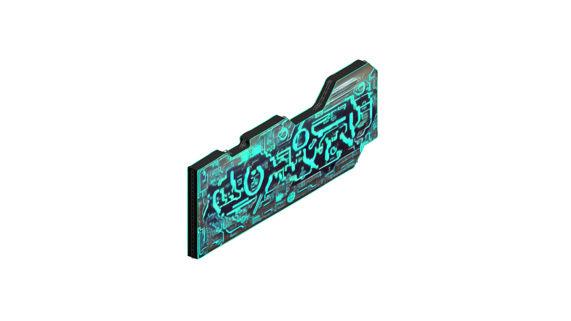 Sci-Fi Sci Fi Cyberpunk City Neon Ad Light Board Street 68 model ...