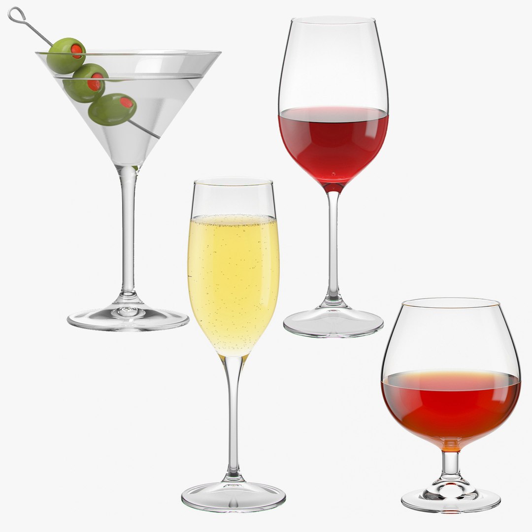 Drinks Collection Model - TurboSquid 2327049