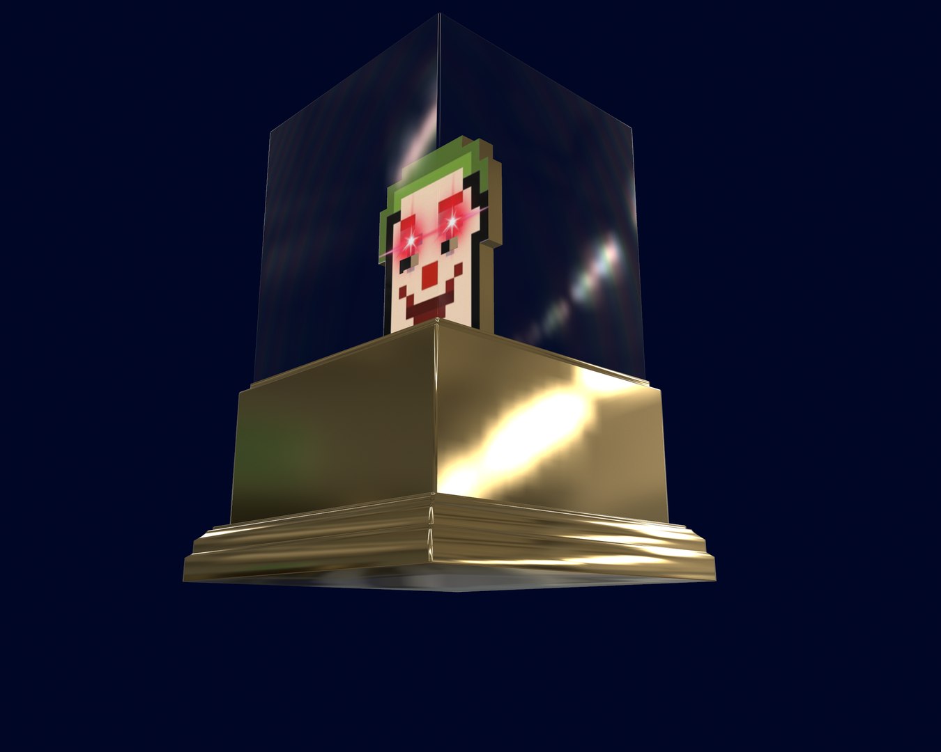 Gold Punk Low-poly 3D model - TurboSquid 1810517