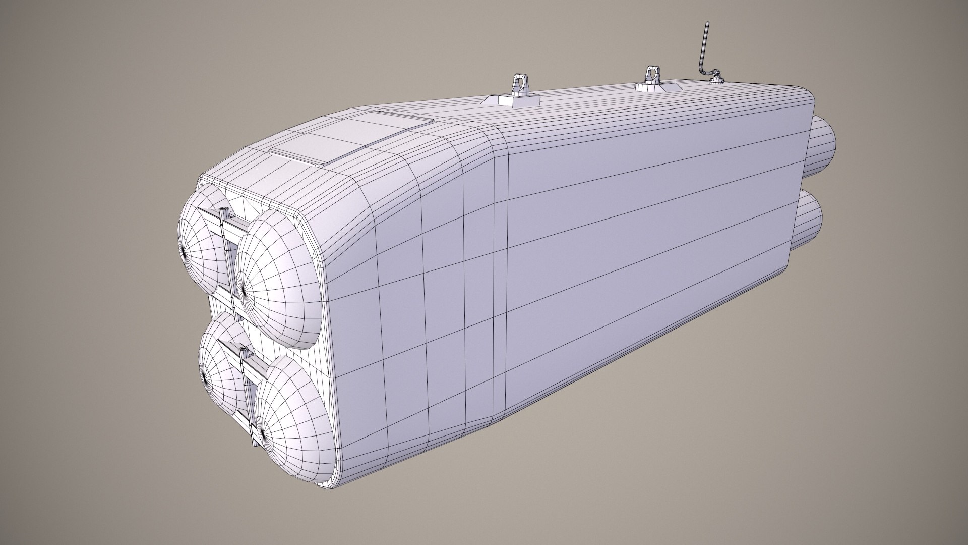 Launcher PARS 3LR With Missile X4 3D Model - TurboSquid 2208889