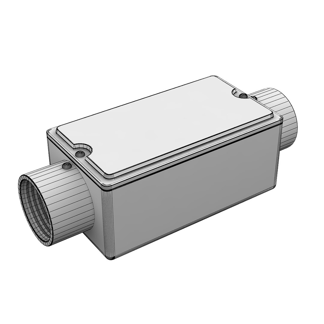 Small Electrical Junction Box 3d Model