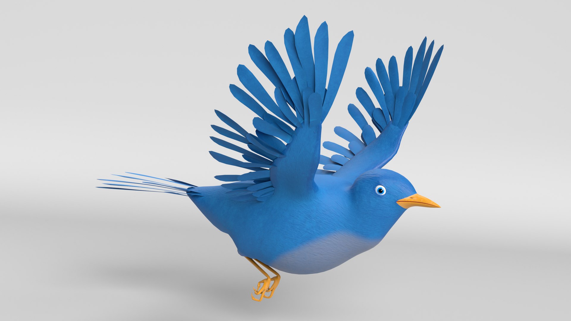 Cartoon Bluebird Bird 3D Model - TurboSquid 1681257
