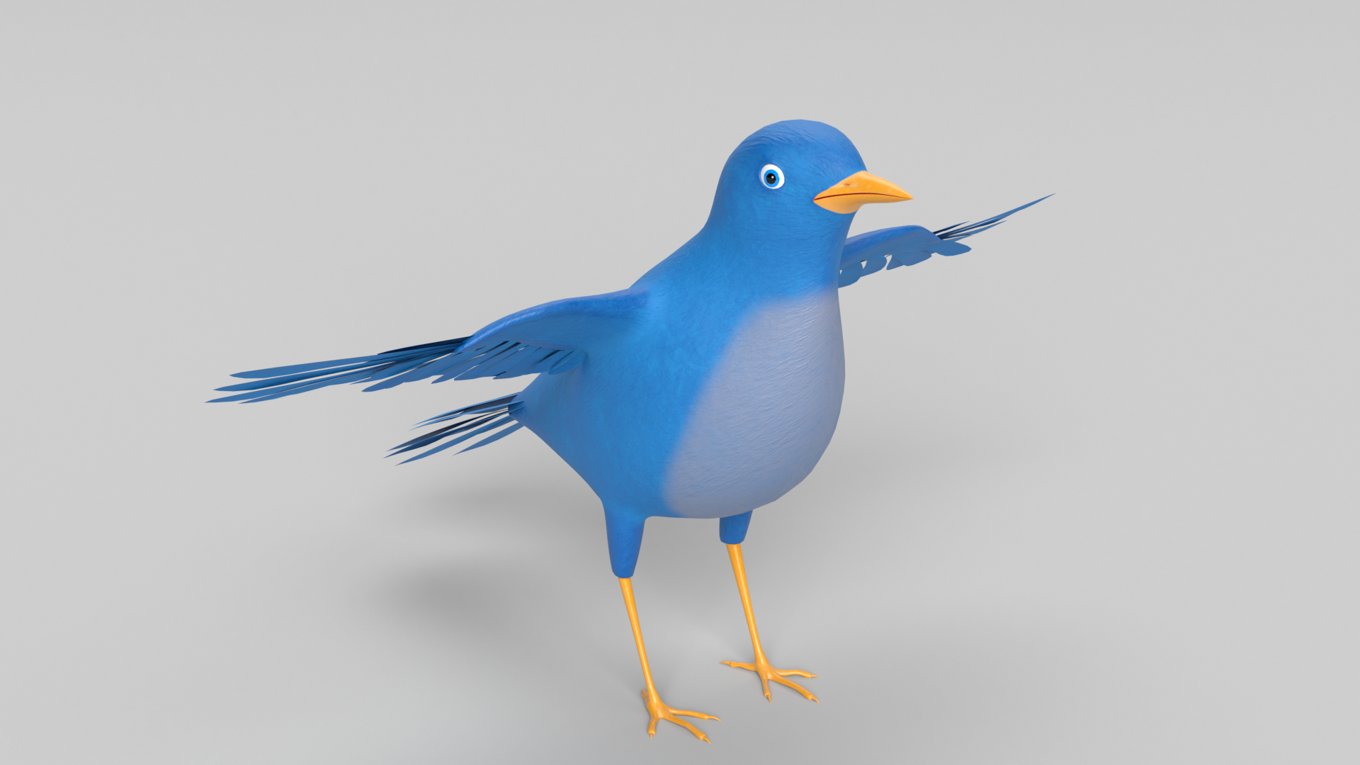 Cartoon Bluebird Bird 3D Model - TurboSquid 1681257