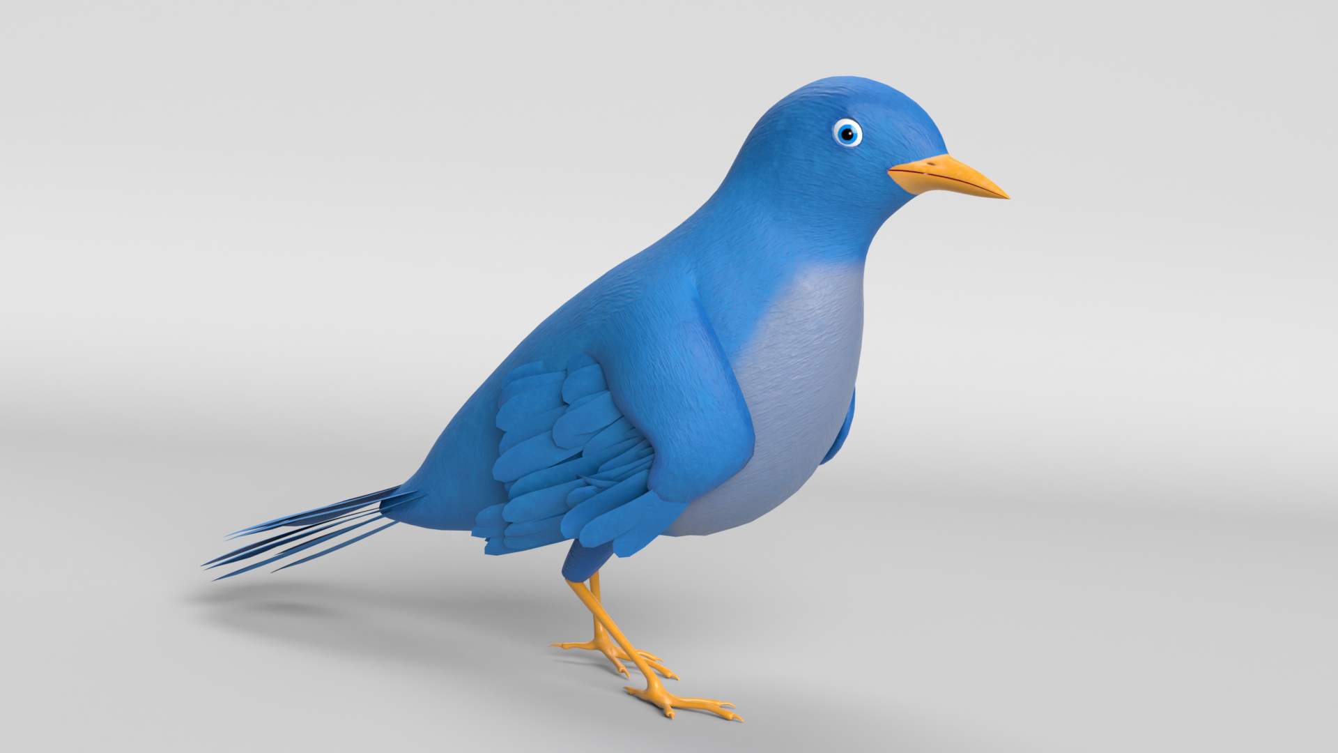 Cartoon Bluebird Bird 3D Model - TurboSquid 1681257