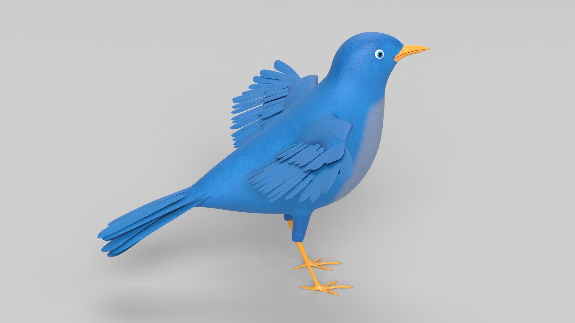 Cartoon Bluebird Bird 3D Model - TurboSquid 1681257