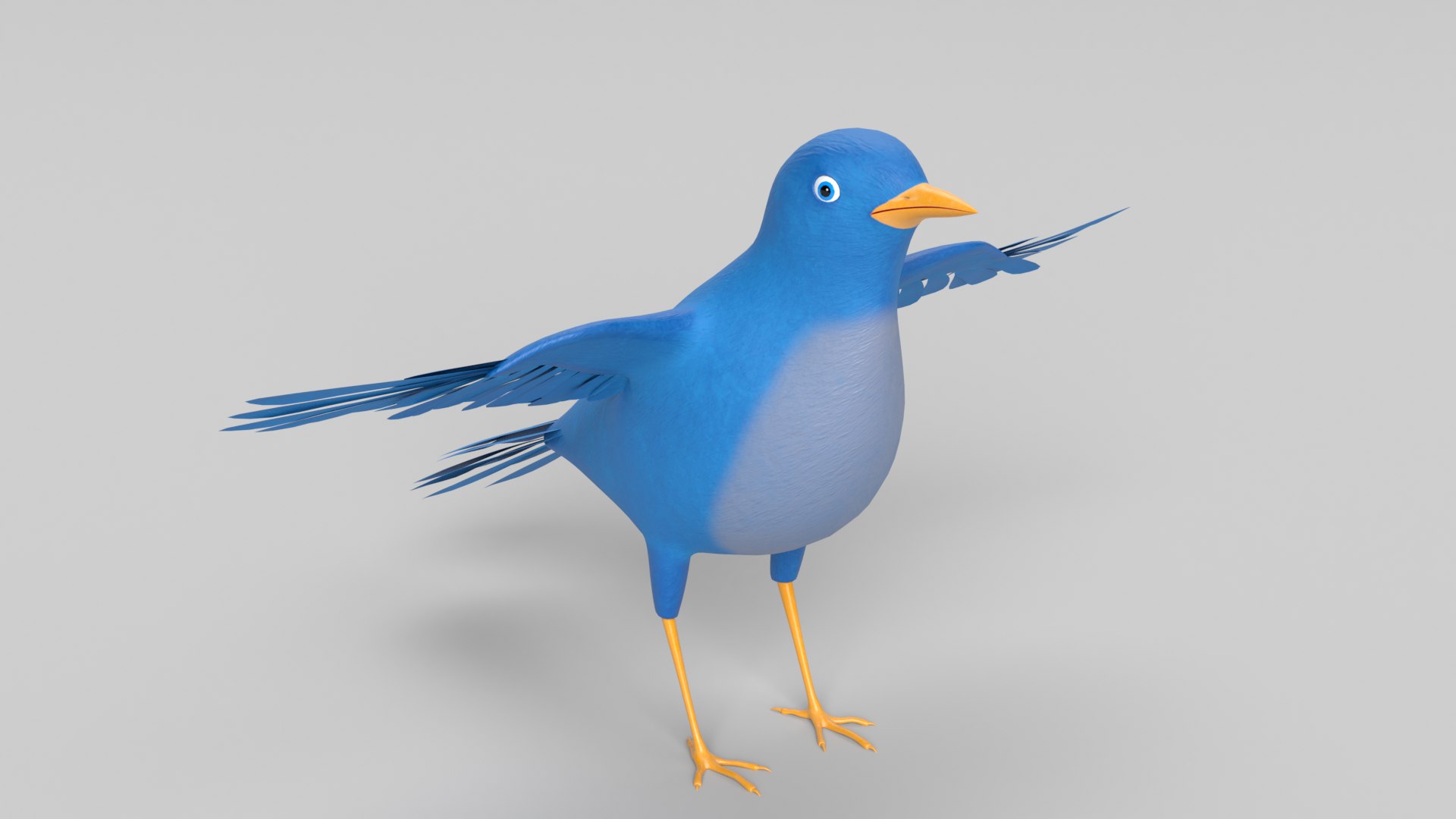 Cartoon Bluebird Bird 3D Model - TurboSquid 1681257