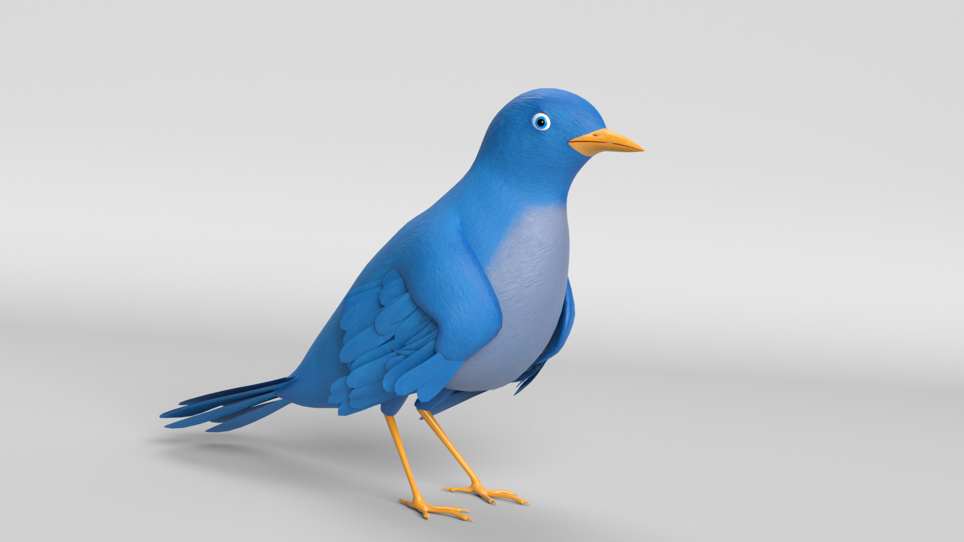 Cartoon Bluebird Bird 3D Model - TurboSquid 1681257