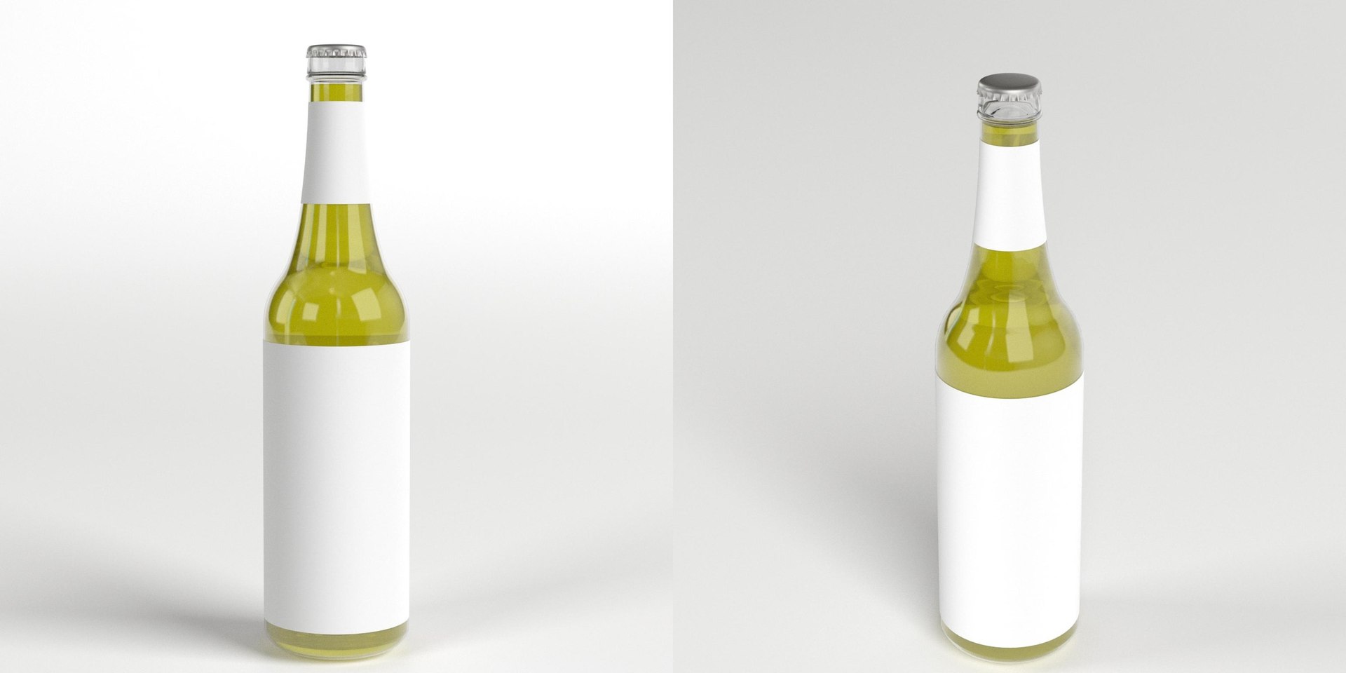 3D Small Beer Bottle Model - TurboSquid 1407720