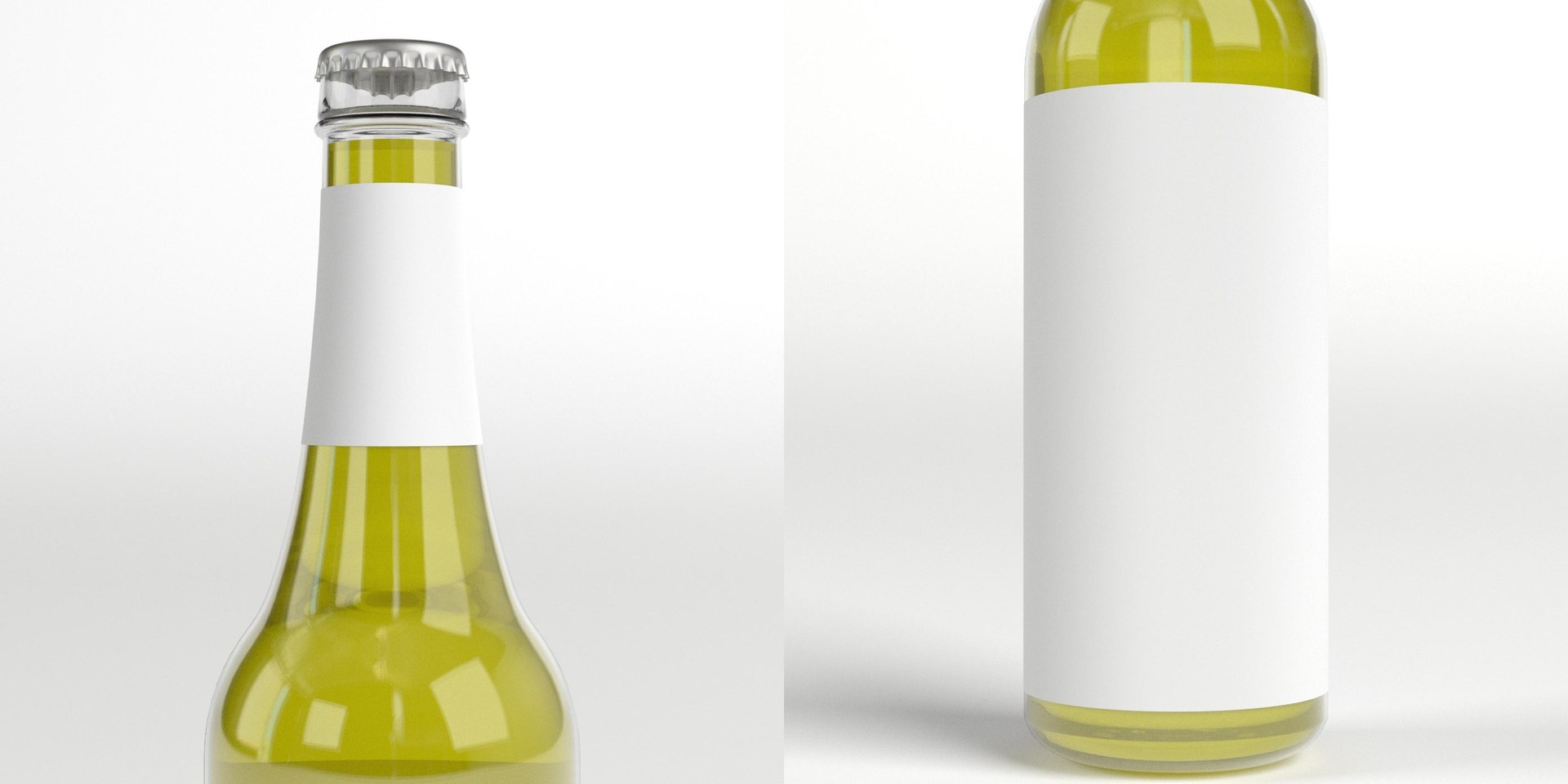 3D Small Beer Bottle Model - TurboSquid 1407720