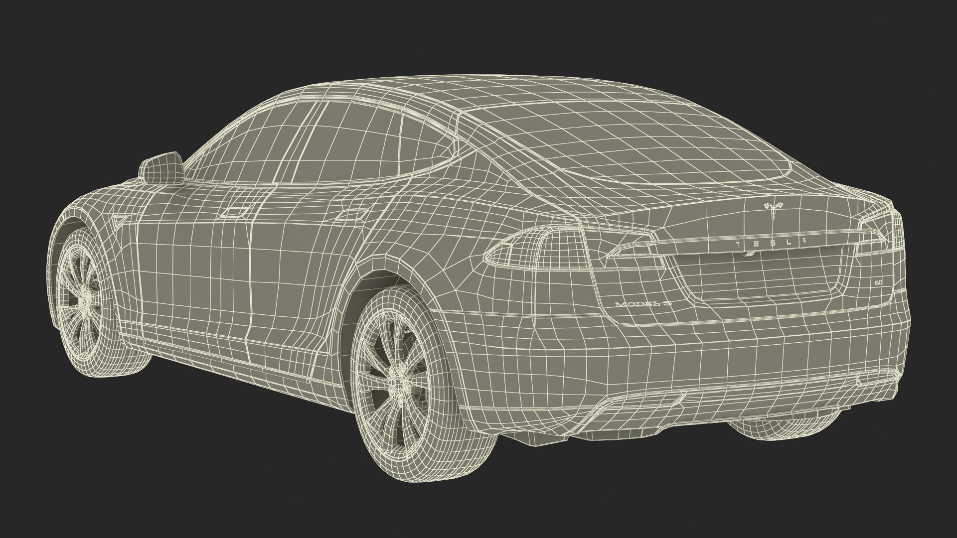 Tesla Model S 60 2015 Simple Interior 3D model - TurboSquid 2112314