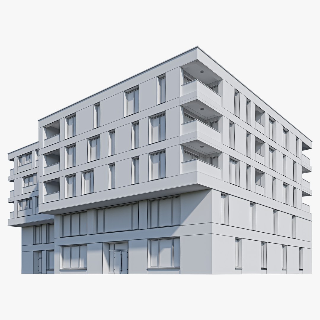 Modern Residential Building 3D - TurboSquid 1466538
