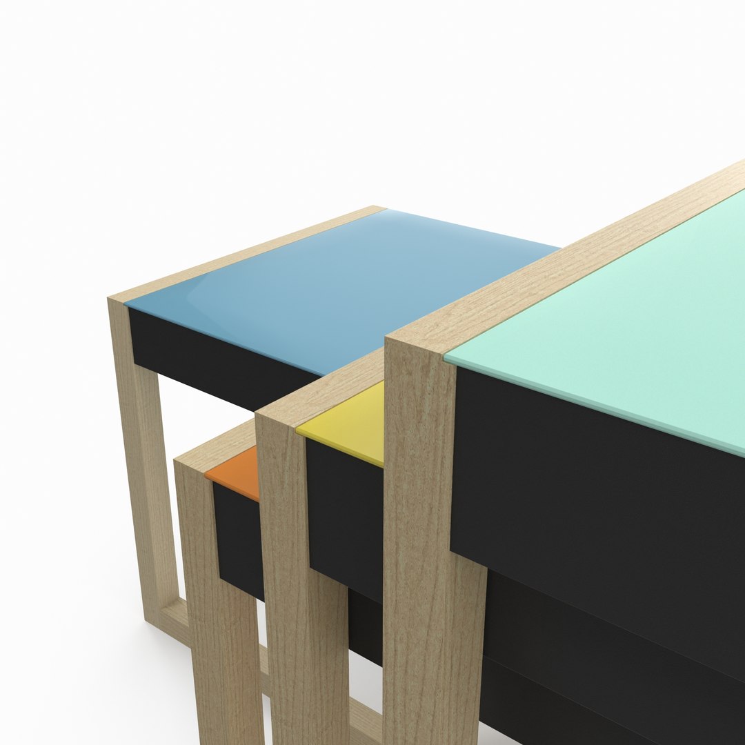 3d model albers nesting tables