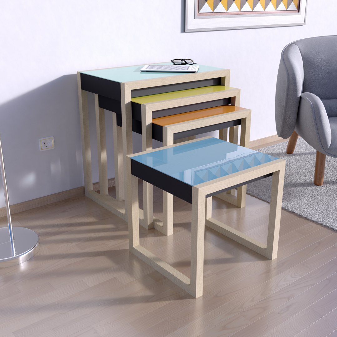 3d model albers nesting tables