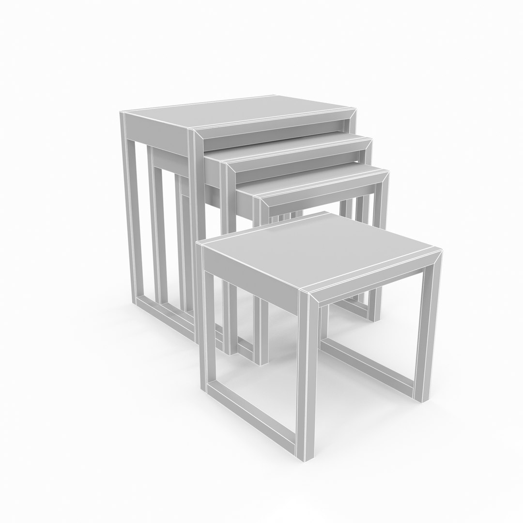 3d model albers nesting tables