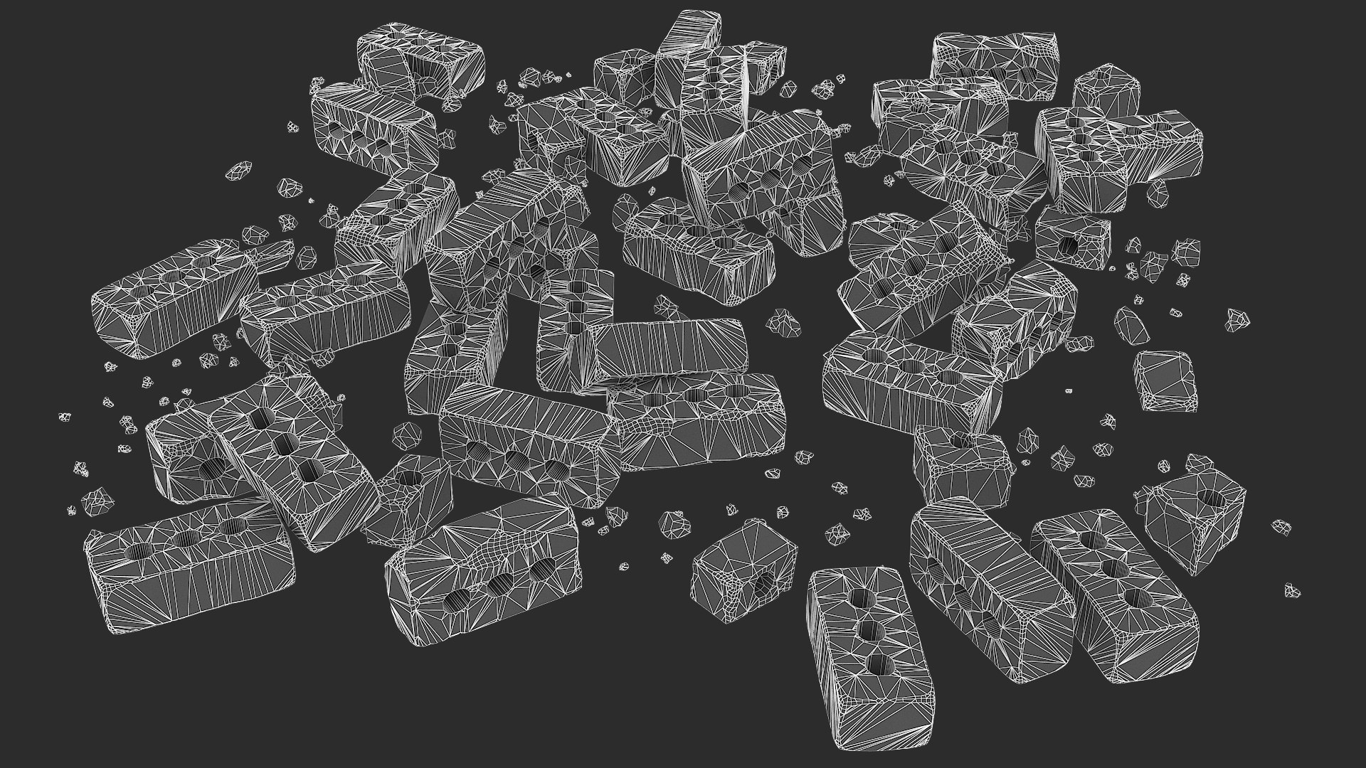 3D Model Brick Debris 1 - TurboSquid 2132055