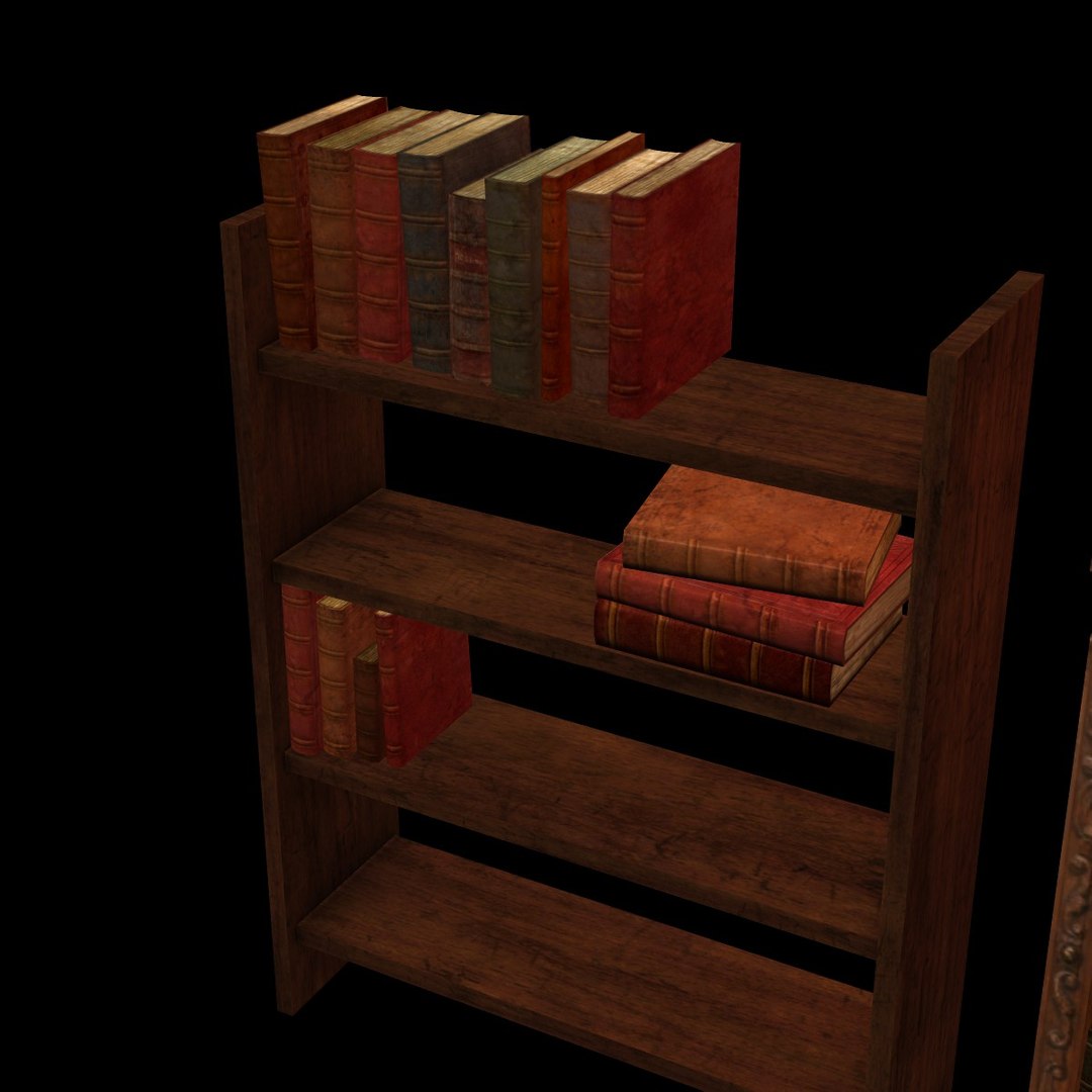 Huge Library Set 3d Model
