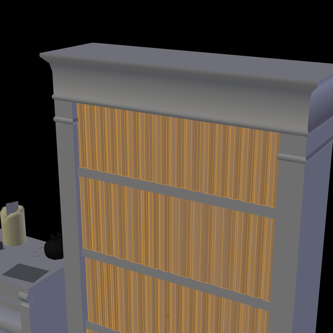 Huge Library Set 3d Model