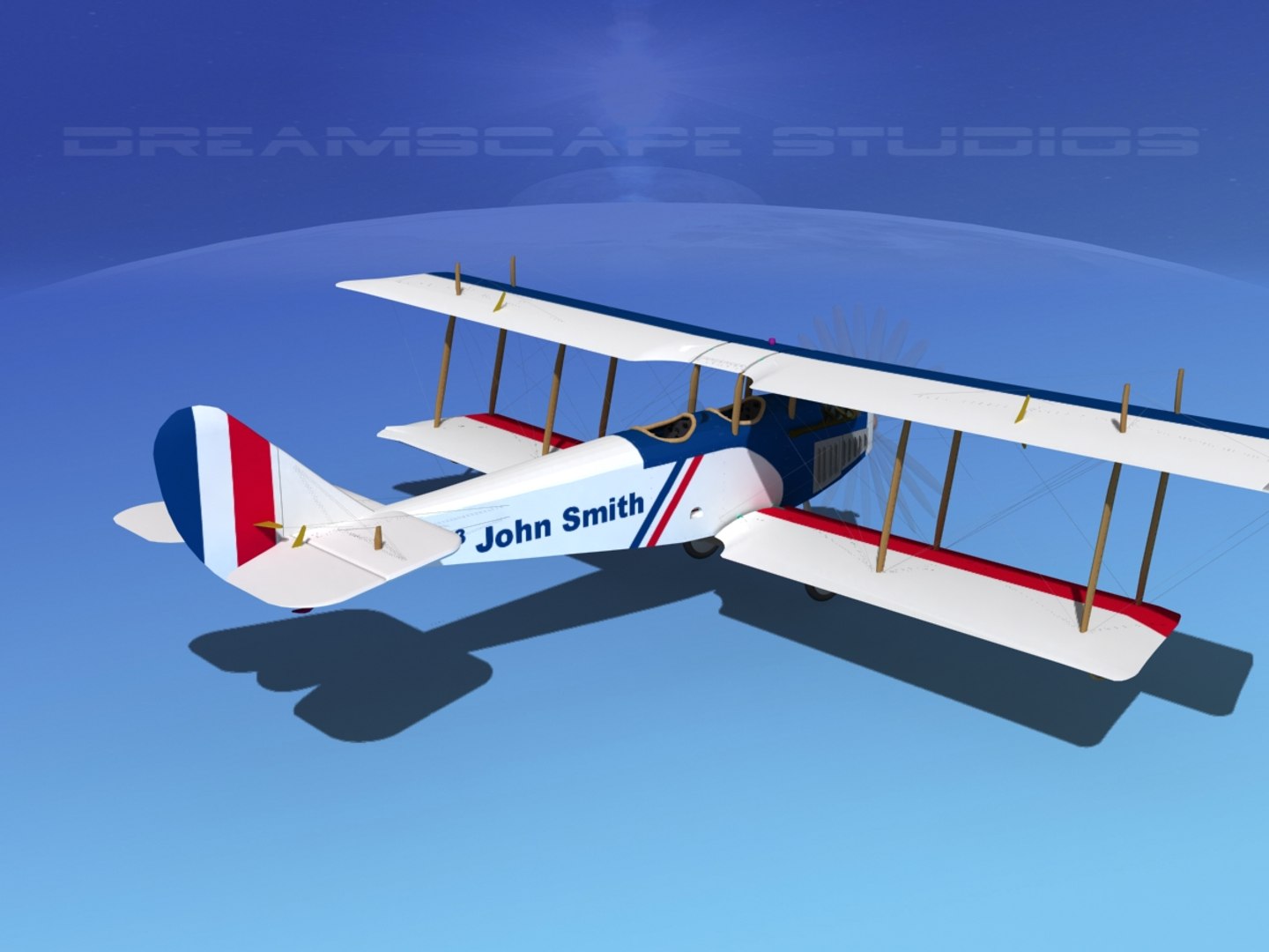 3d cockpit curtiss jenny