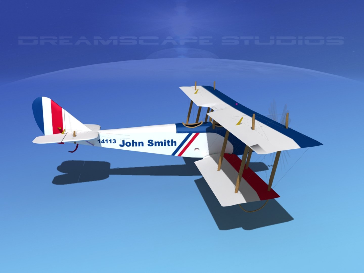 3d cockpit curtiss jenny